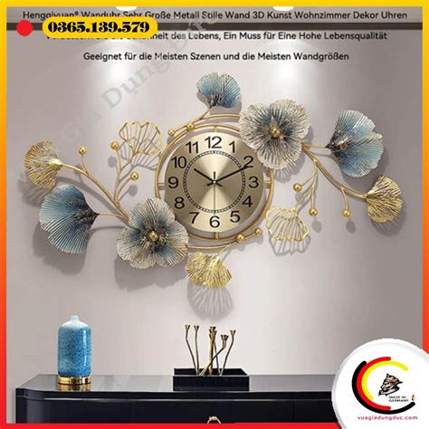 Đồng Hồ Treo Tường Nghệ Thuật Thủ Công Moderne 3d Wanduhr Vua Gia