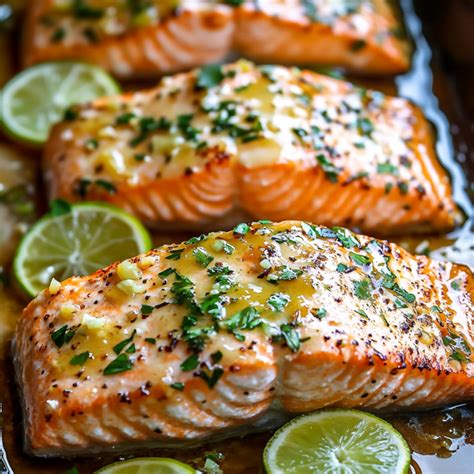 Easy Baked Honey Lime Garlic Butter Salmon Top On 24 25