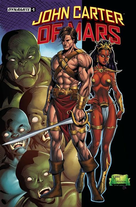John Carter Of Mars 1 Cover Q Mychaels Homage FOC Variant Dynamite