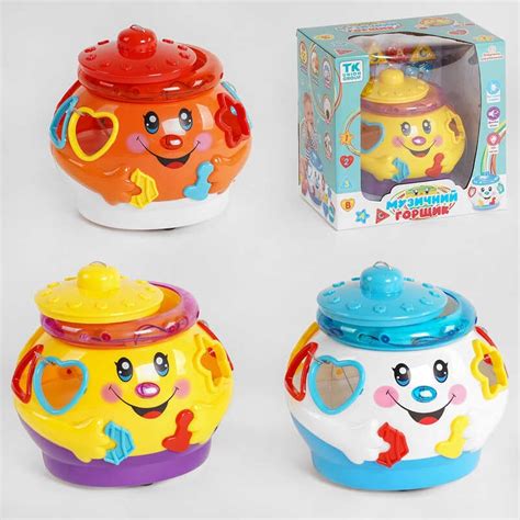 Музичний горщик 66811 24 Tk Group УКРАЇНСЬКЕ ОЗВУЧУВАННЯ підсвічування пісня колесо