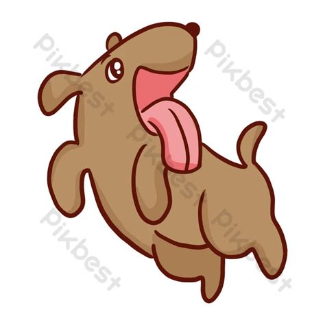 손으로 그린 노란색 강아지 Png 요소 일러스트 Png Psd 무료 다운로드 Pikbest