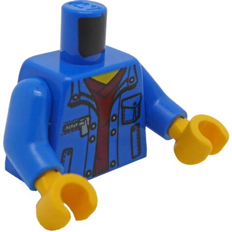 Lego Blue City Minifig Torso 973 76382 Brick Owl Lego Marketplace