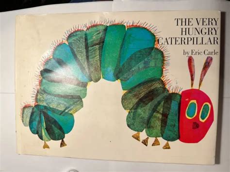 Vintage The Very Hungry Caterpillar Book Eric Carle Hc Dommages Causés