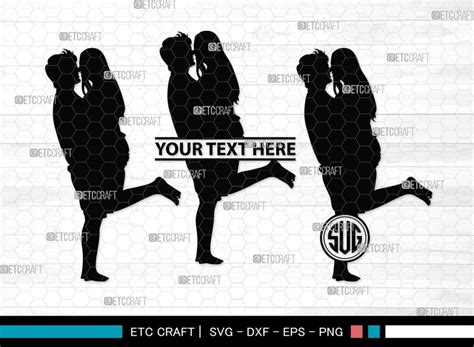 Man Carrying Woman Monogram Man Carrying Woman Silhouette Man