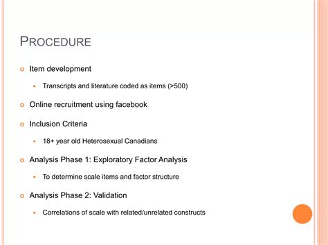 Development And Validation Of A New Sexual Script Endorsement Scale Ppt