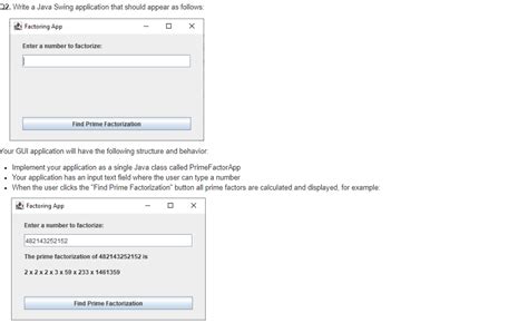 Q2 Write A Java Swing Application That Should Appear