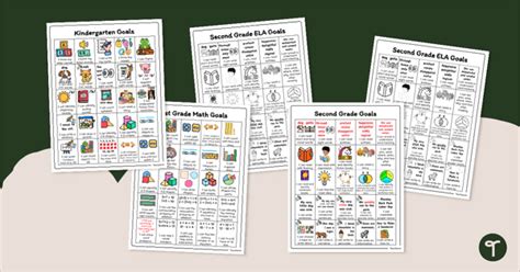Grade Level Goal Grids K 2 Teach Starter