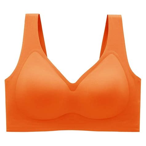 Alllist Bras For Women Push Up No Underwire Seamless Underwear Yellow