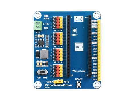 mua waveshare servo driver module for raspberry pi pico ideal for