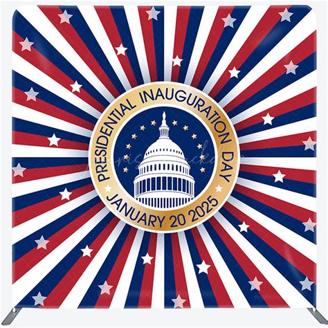 Stripe Stars Presidential Inauguration Day Backdrop Lofaris