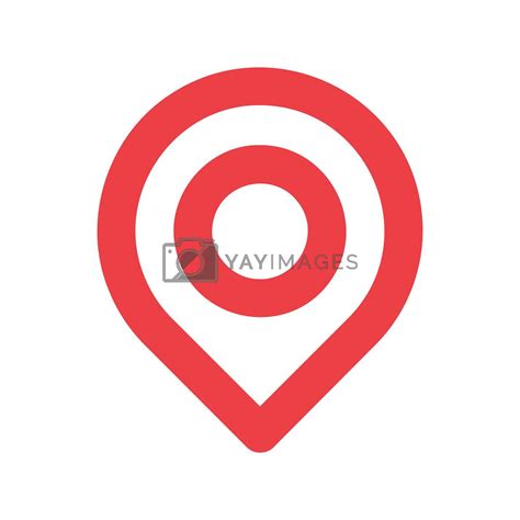 Pin Map Place Location Icon Red Location Pin Marker Pointer