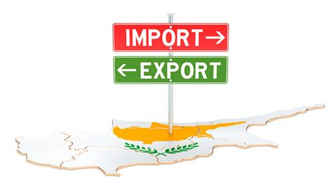 가져오기 및 내보내기 키프로스 개념 3d 렌더링에 고립 된 흰색 배경에서 3차원 형태에 대한 스톡 사진 및 기타 이미지 3차원 형태 개념 개념과 주제 Istock