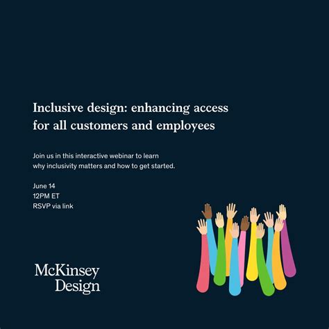 Mckinsey Design On Linkedin Join An Online Webinar Hosted By Mckinsey And Company On The