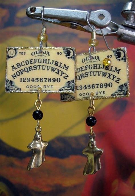 Ouija Board Earrings Seance Ghosts Kitsch Etsy Ouija Creative
