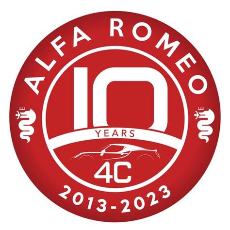 Aroc 10 Years 4c Sticker Alfa Romeo Owners Club Shop
