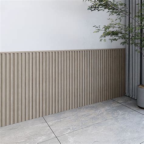 High Quality Fulted Wood Composite Planking Artificial Wall Panel Pvc