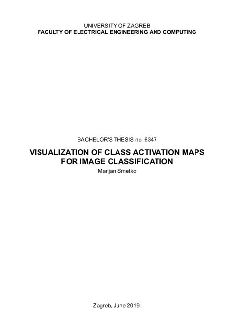 Pdf Visualization Of Class Activation Maps For Image Classification