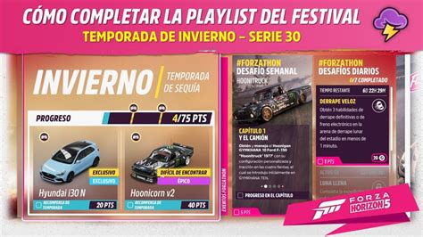 Forza Horizon 5 Cómo completar la Playlist Temporada de Invierno