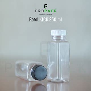 Jual Botol Plastik Kotak Ml Botol Kick Square Ml Indonesia Shopee Indonesia