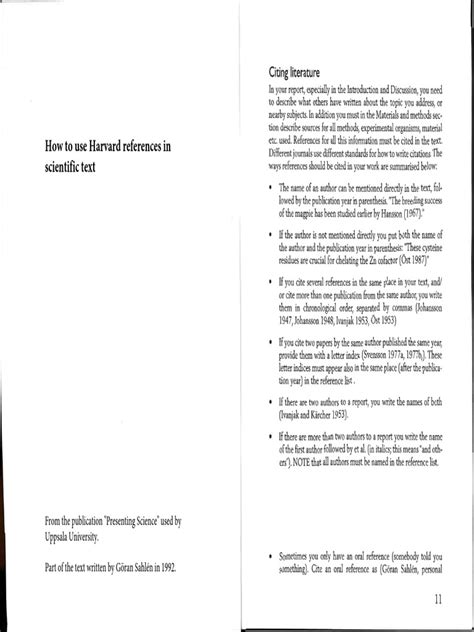 Harvard Style References Pdf