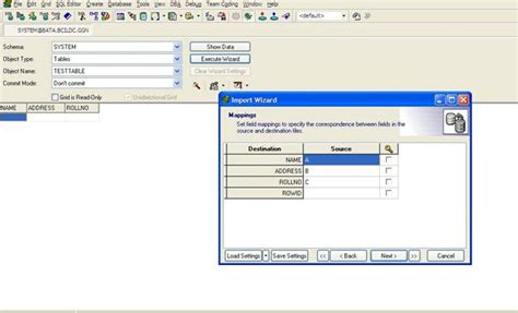 upload excel text file data into oracle table using toad