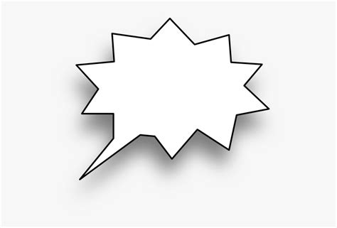Spiky Speech Bubble Hd Png Download Kindpng