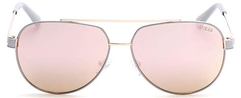 Guess 7460 Aviator Sunglasses In Pink Lyst