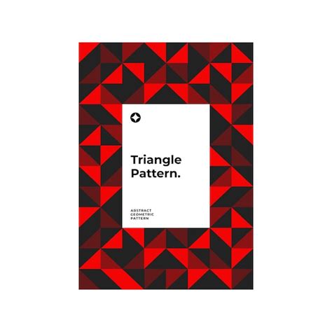 Premium Vector Red Triangle Pattern Background Cover