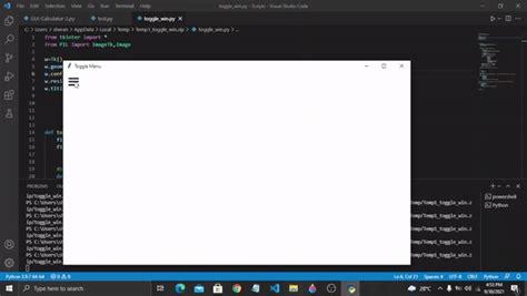 How To Create A Toggle Menu In Tkinter Python Stack Overflow