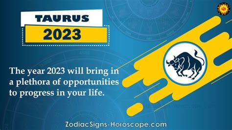 Taurus Horoscope 2023 Career Finance Health Travel Predictions