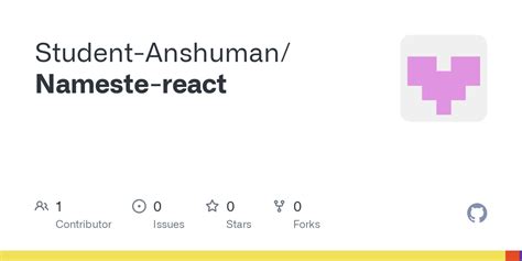 Github Student Anshuman Nameste React