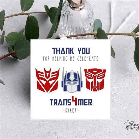 4th Transformer Birthday Party Etsy