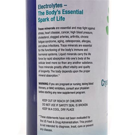 Crystalloid Electrolyte Trace Minerals Rocknsolutions