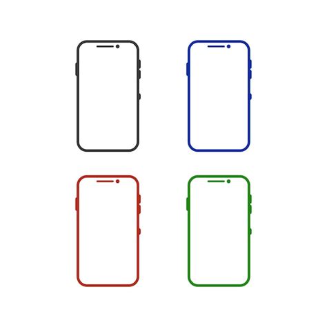 전화 모형 프리미엄 벡터