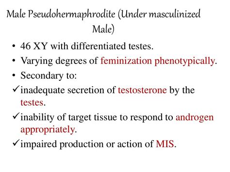 Sexual Differentiation During Development And Gonadal Dysgenesis