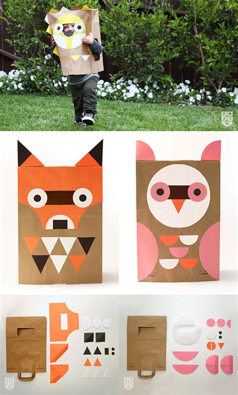 Wee Alphas Halloween Masks Diy Paper Bag Costumes Inexpensive Preschool Halloween Masks