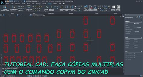 Crie Cópias Múltiplas Com O Comando Copym Do Zwcad Software Cad