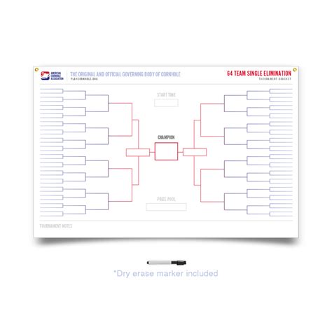 Cornhole Tournament Brackets