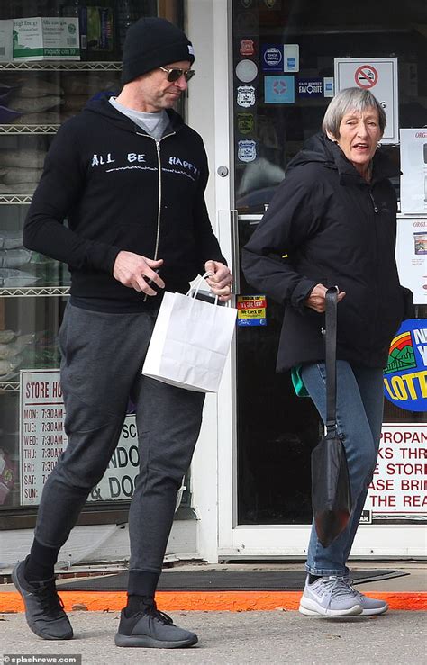 Hugh Jackman Enjoys A Rare Public Outing With His Mother Grace Daily Mail Online