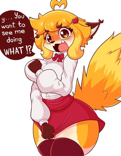 Rule 34 Blush Covering Breasts Ear Fluffy Ears Fluffy Hair Fluffy