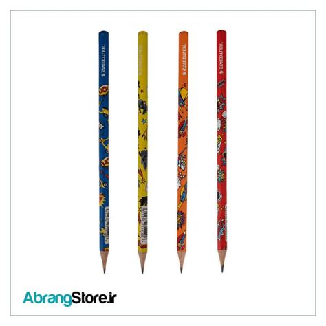 مداد مشکی استدلر مدل کمیک بسته 4 عددی فروشگاه آبرنگ هنر معماری و