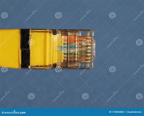 RJ45 Ethernet Plug Stock Photo Image Of Internet Network 110096882