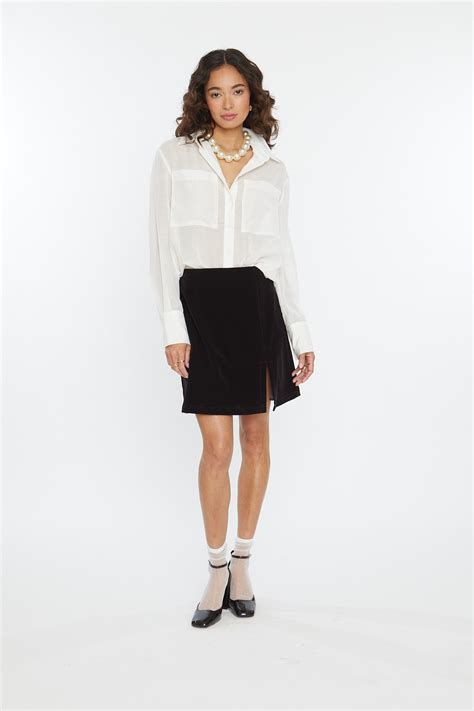 Emma Corduroy Mini Skirt Frenchmauve