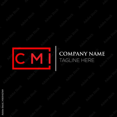 Cmi Letter Logo Design On Black Background Cmi Creative Initials Letter Logo Concept Cmi