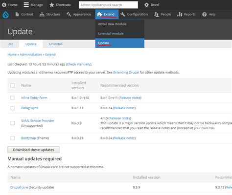 updating drupal 10 sites to dev sam hales website