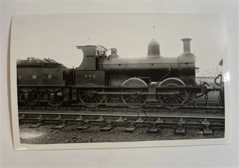 Lswr Railway Locomotive Photograph 345 A1076 £3 50 Picclick Uk