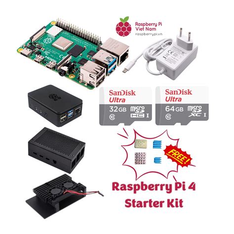 combo raspberry pi 4 starter kit raspberry pi việt nam