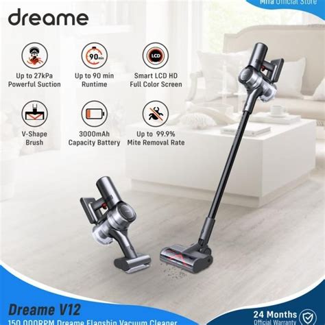Jual DREAME V12 HANDHELD CORDLESS VACUUM CLEANER 27KPA PENYEDOT DEBU ...
