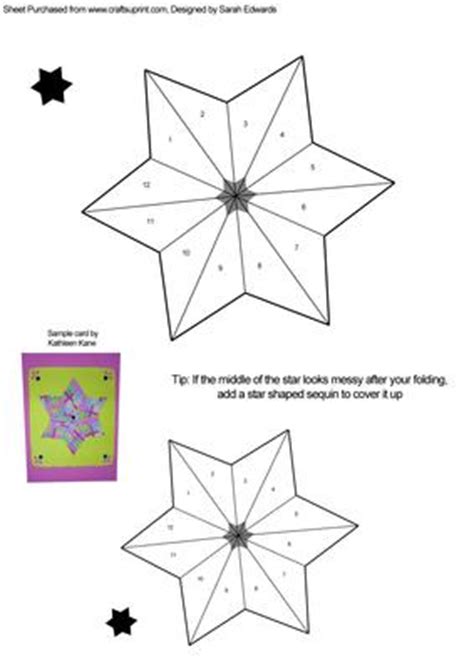 Star Iris Folding Pattern CUP247746 172 Craftsuprint