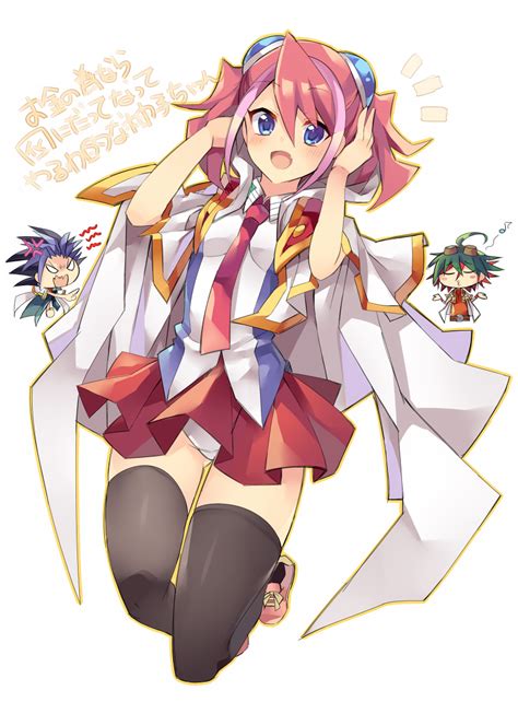 Hiiragi Yuzu Sakaki Yuya And Ute Yu Gi Oh And 1 More Drawn By